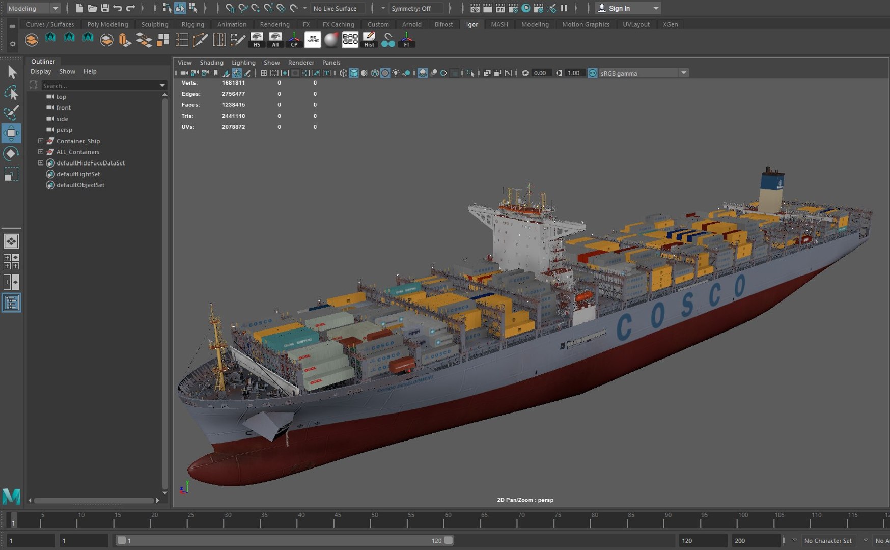Cosco Container Ship 3D Model - TurboSquid 1970145