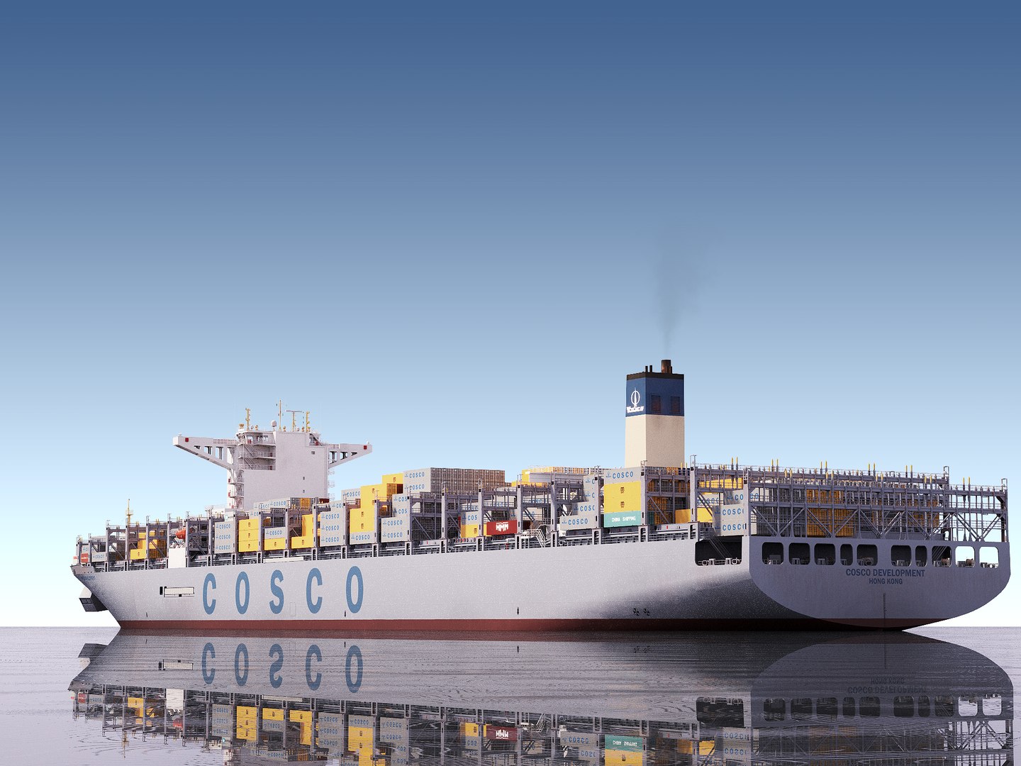 Cosco Container Ship 3D Model - TurboSquid 1970145
