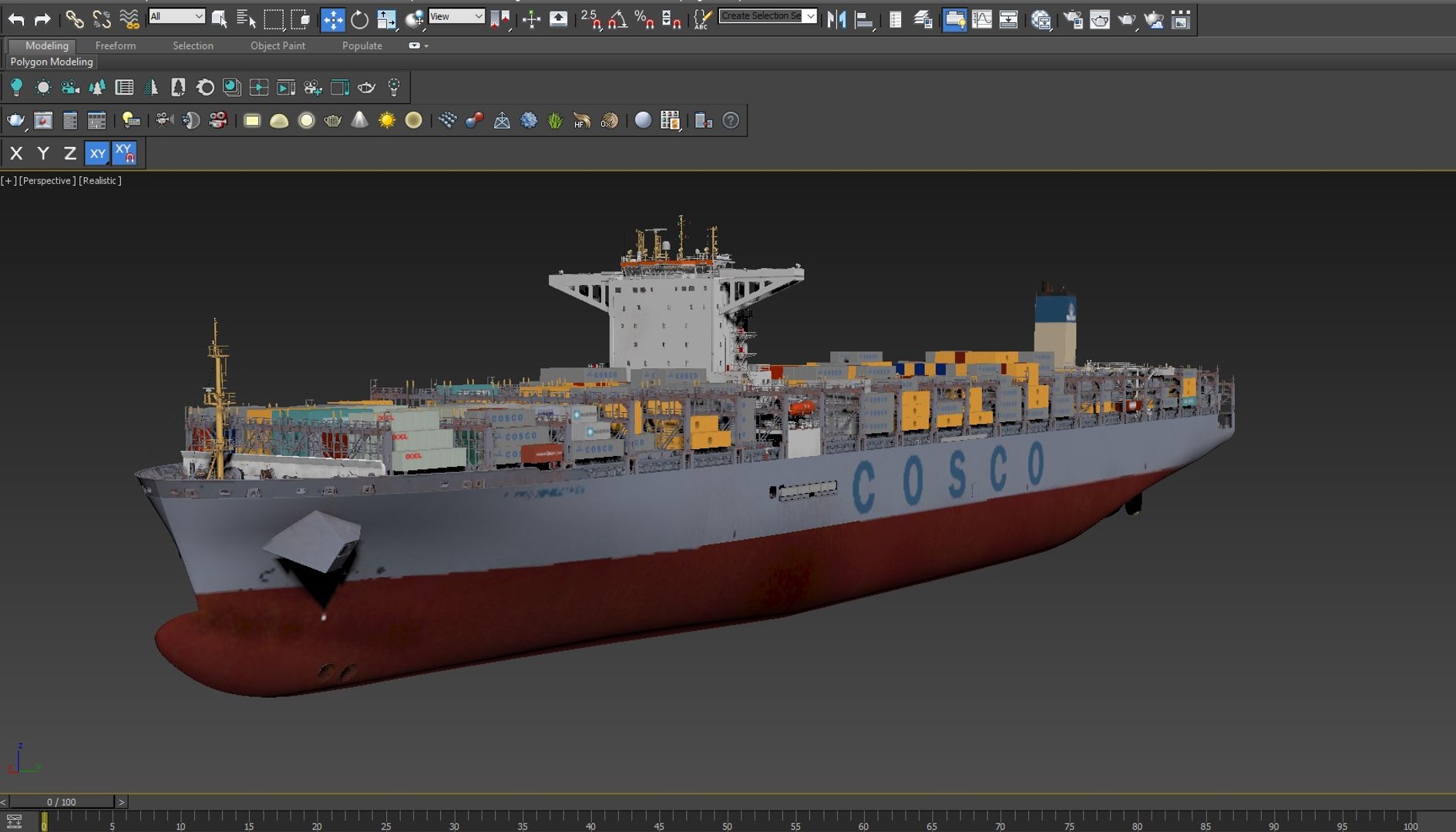 Cosco Container Ship 3D Model - TurboSquid 1970145