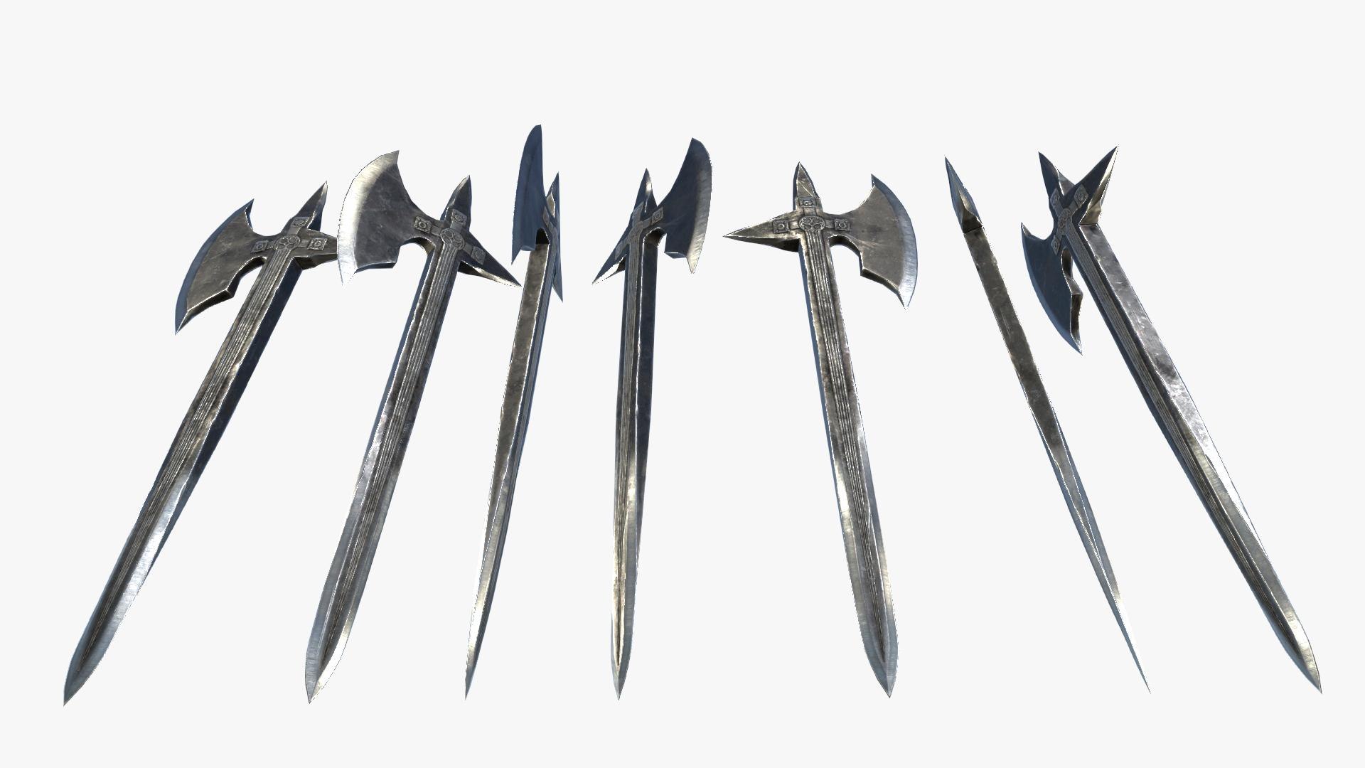 Fantasy Axe RPG Hurlbat Whirlbat Whorlbat Throwing Axe Broad Bearded ...