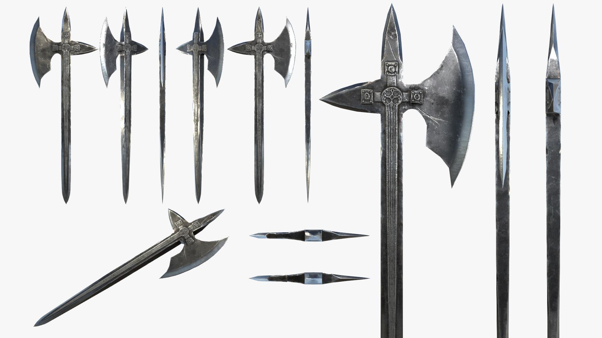 Fantasy Axe RPG Hurlbat Whirlbat Whorlbat Throwing Axe Broad Bearded ...