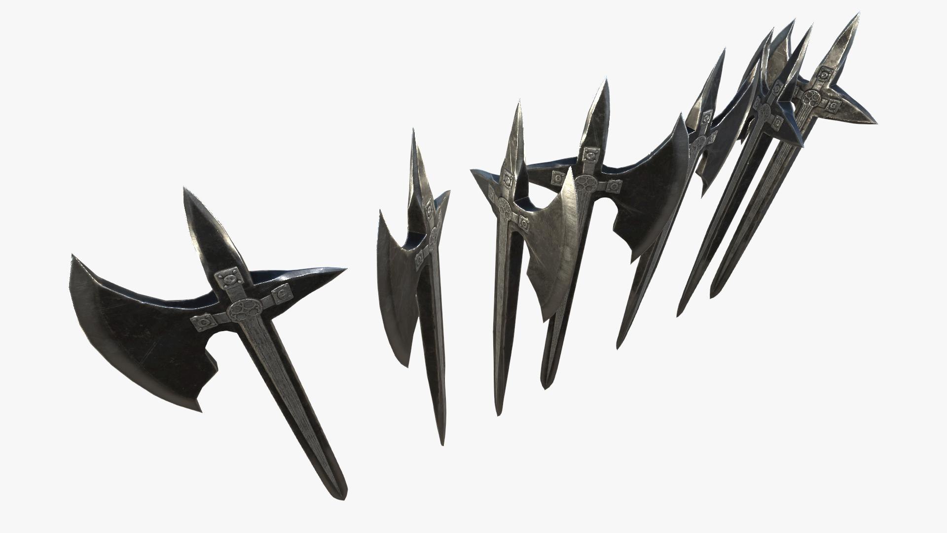 Fantasy Axe RPG Hurlbat Whirlbat Whorlbat Throwing Axe Broad Bearded Boarding Axe Viking Hand Ax ...