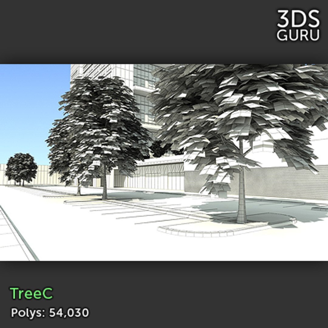 3d tree leaf model