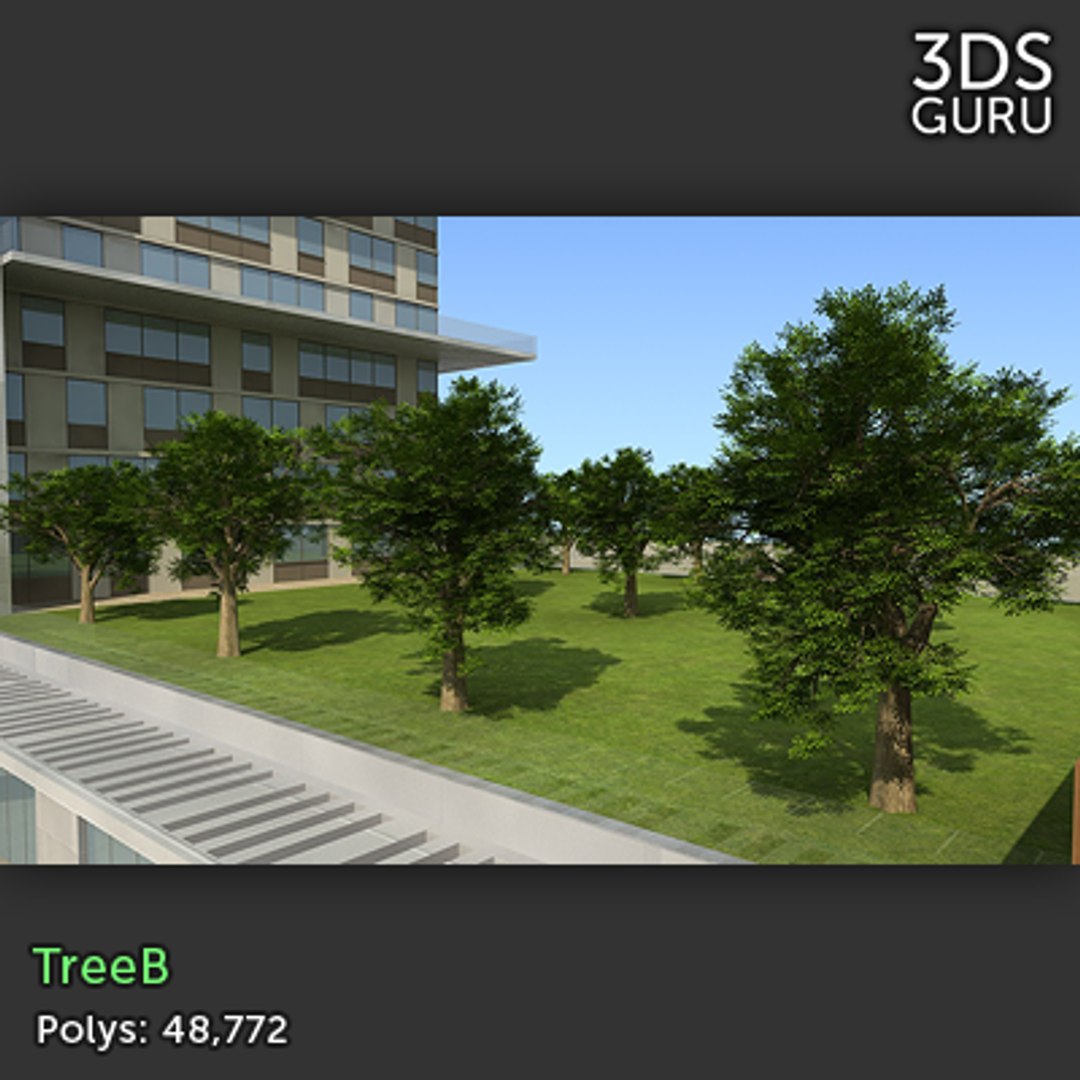 3d tree leaf model