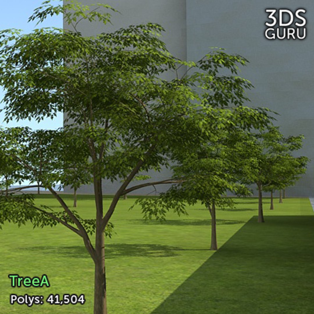 3d tree leaf model