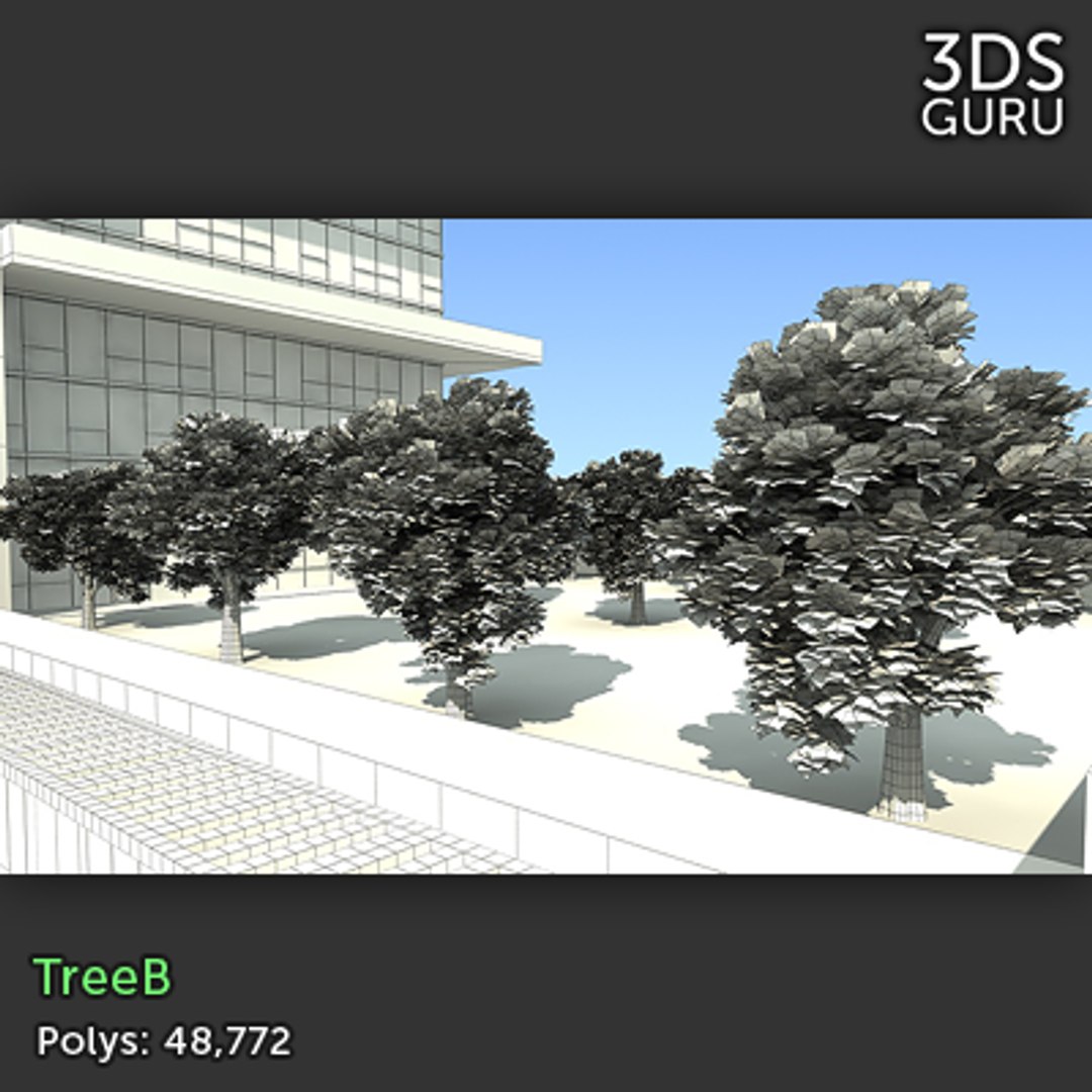 3d tree leaf model