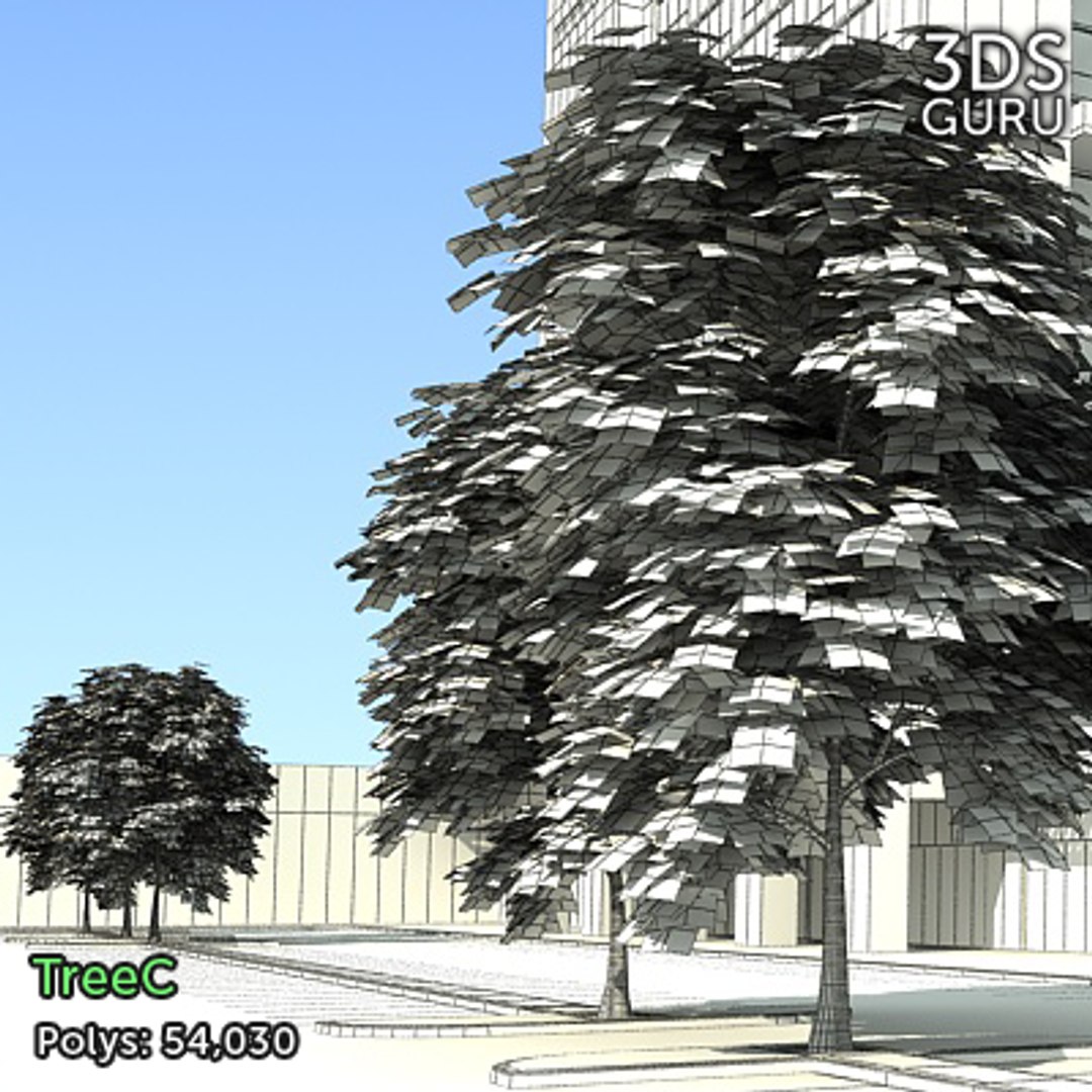 3d tree leaf model