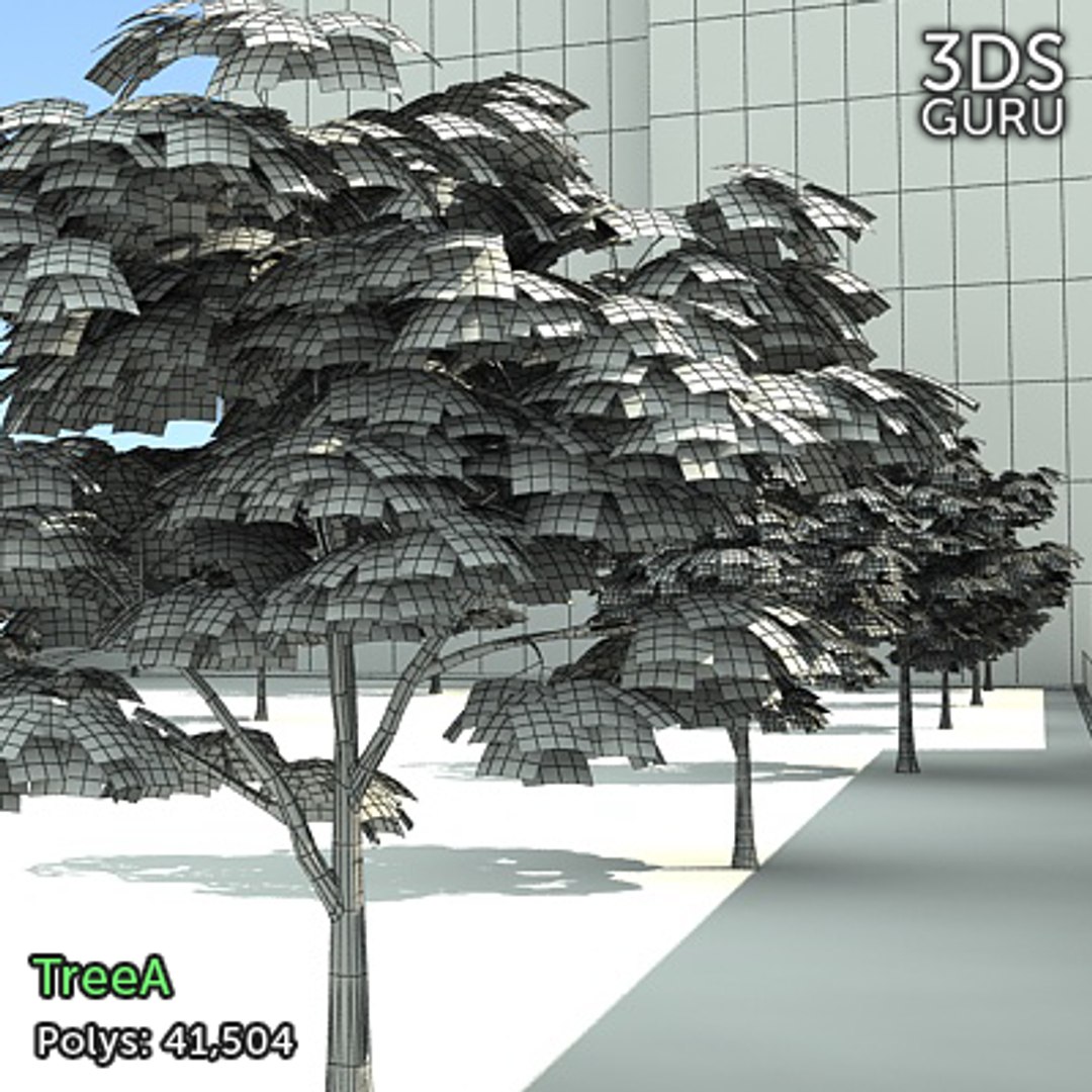 3d tree leaf model