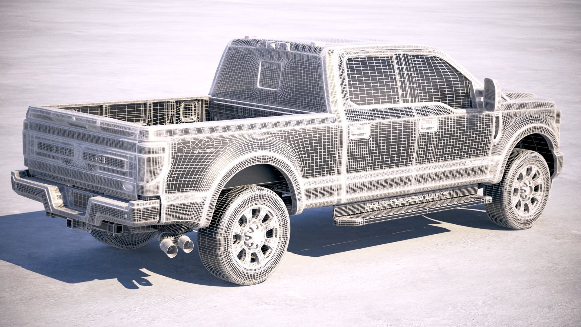 Superduty 2020 F-350 3D Model - TurboSquid 1640106