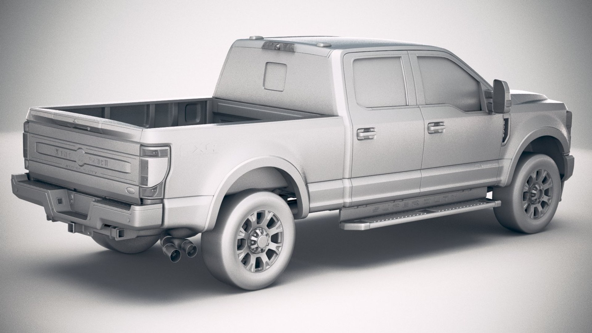 Superduty 2020 F-350 3D Model - TurboSquid 1640106