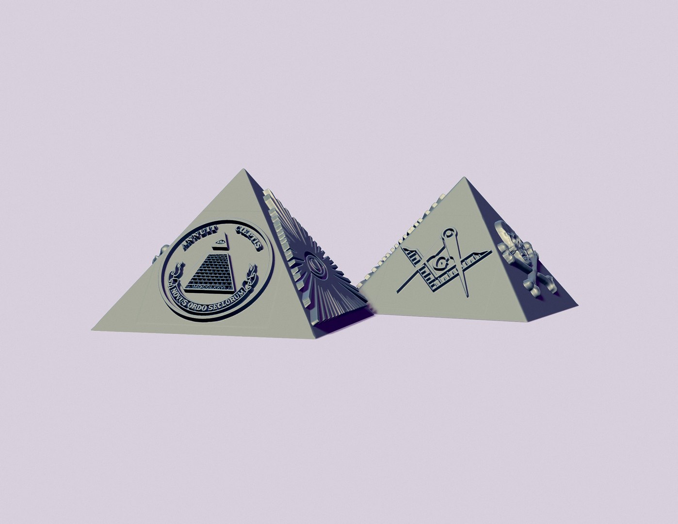 Masonic Illuminati Pyramid 3D Model - TurboSquid 1966399