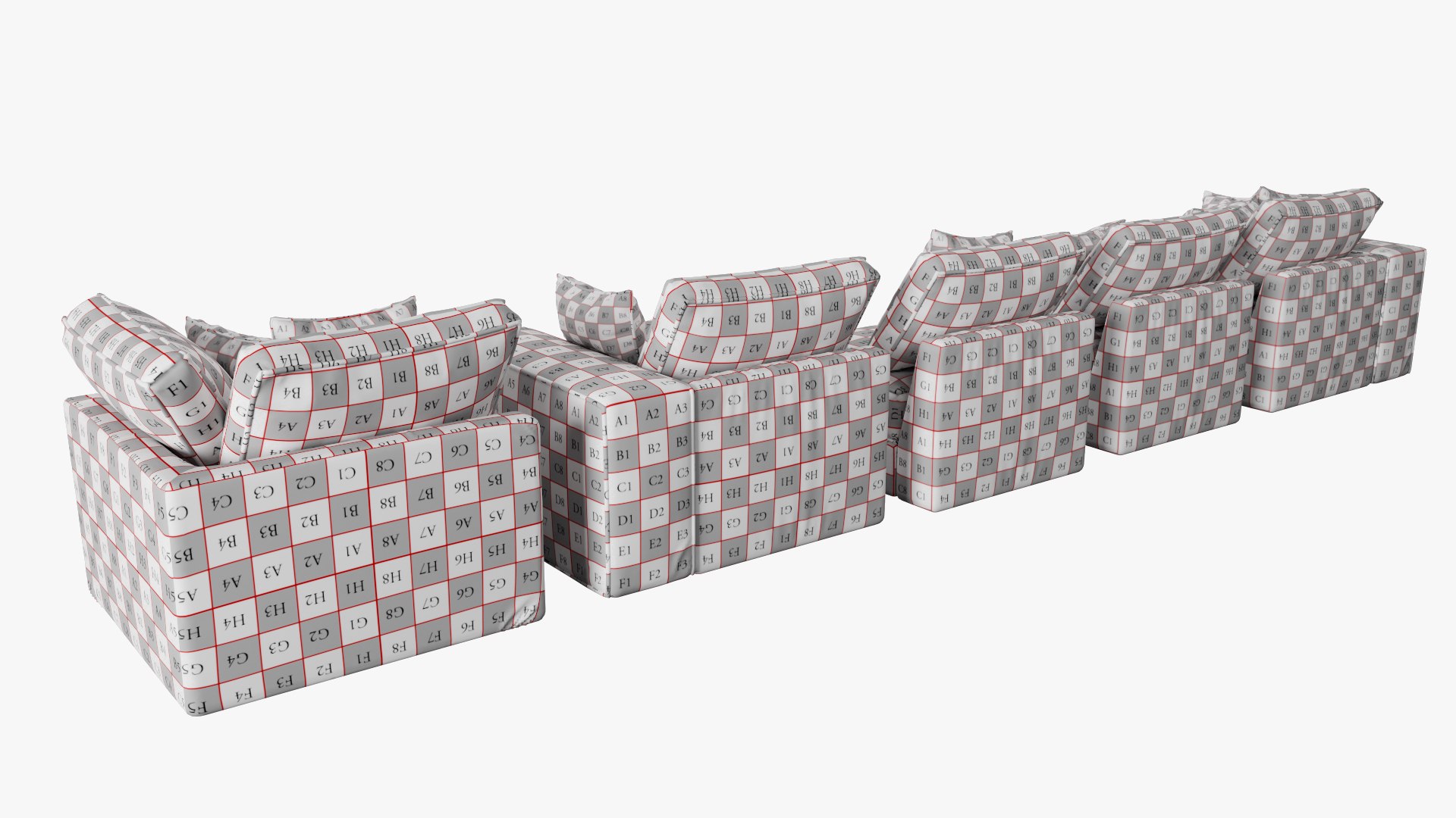 Fabric Sofa Set 01 By Piaw 3D Model - TurboSquid 2204011