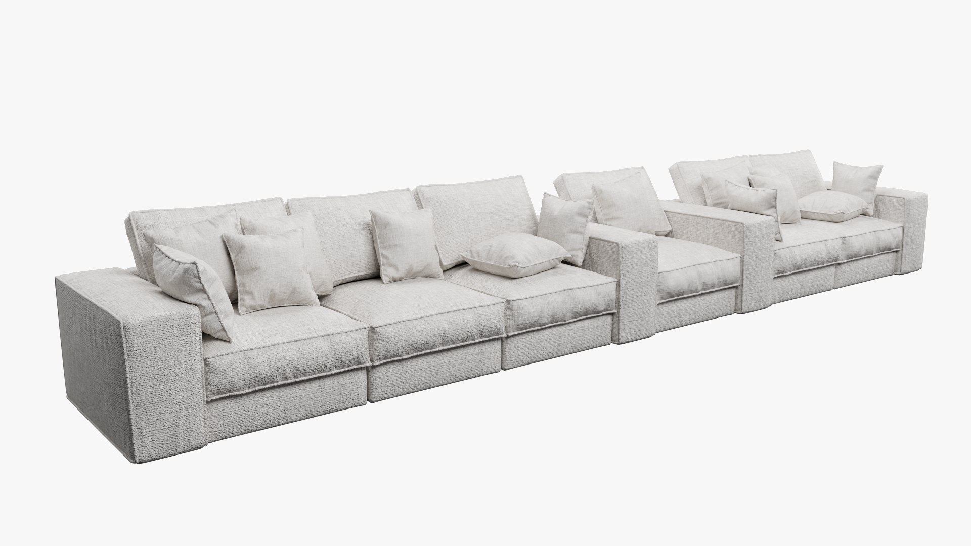 Fabric Sofa Set 01 By Piaw 3D Model - TurboSquid 2204011