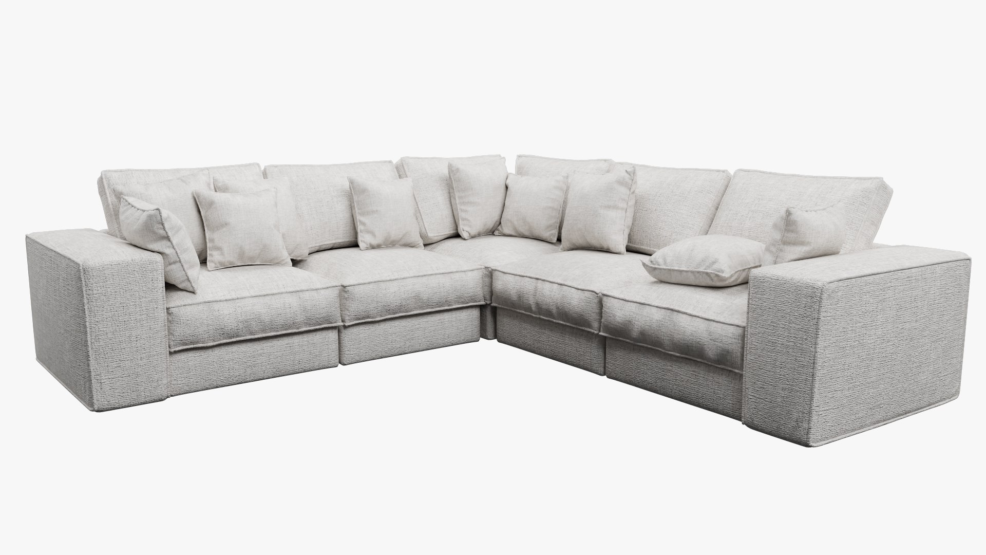 Fabric Sofa Set 01 By Piaw 3D Model - TurboSquid 2204011
