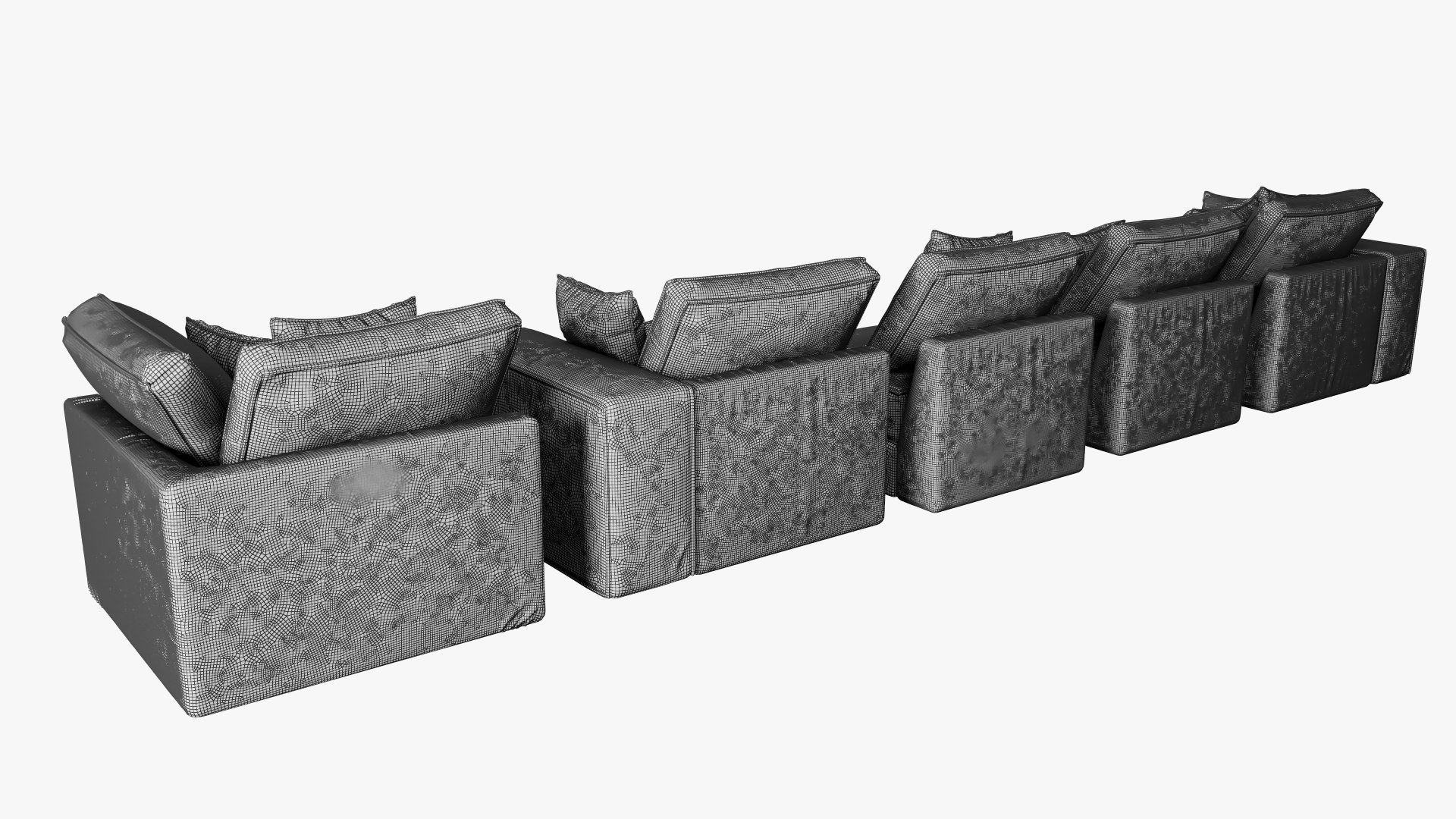 Fabric Sofa Set 01 By Piaw 3D Model - TurboSquid 2204011