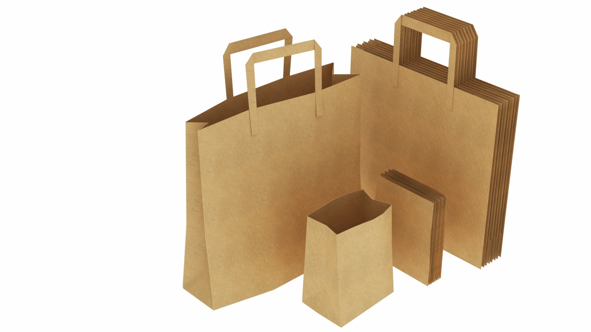 Carton bag paper 3D - TurboSquid 1550158