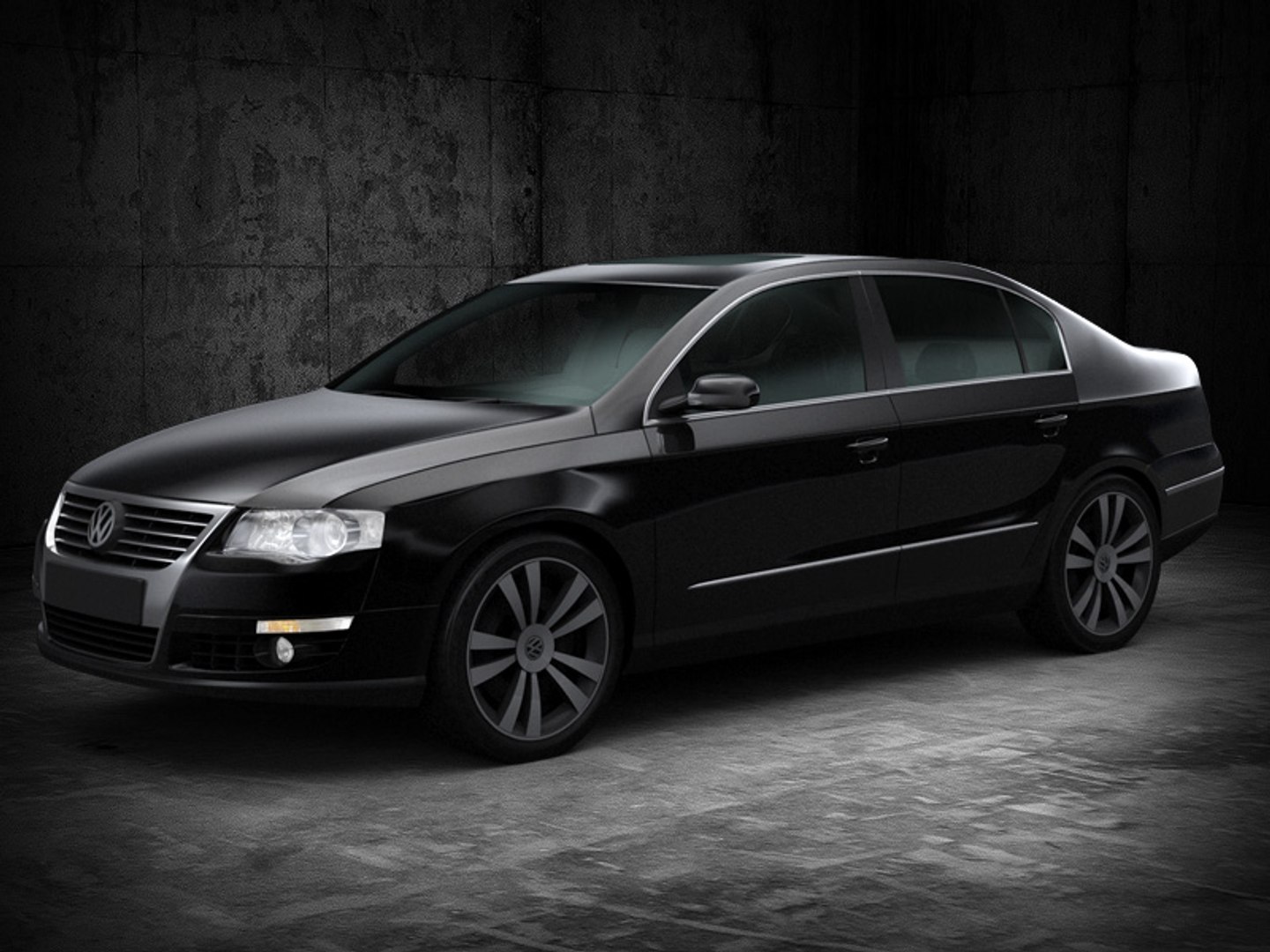3d model volkswagen passat