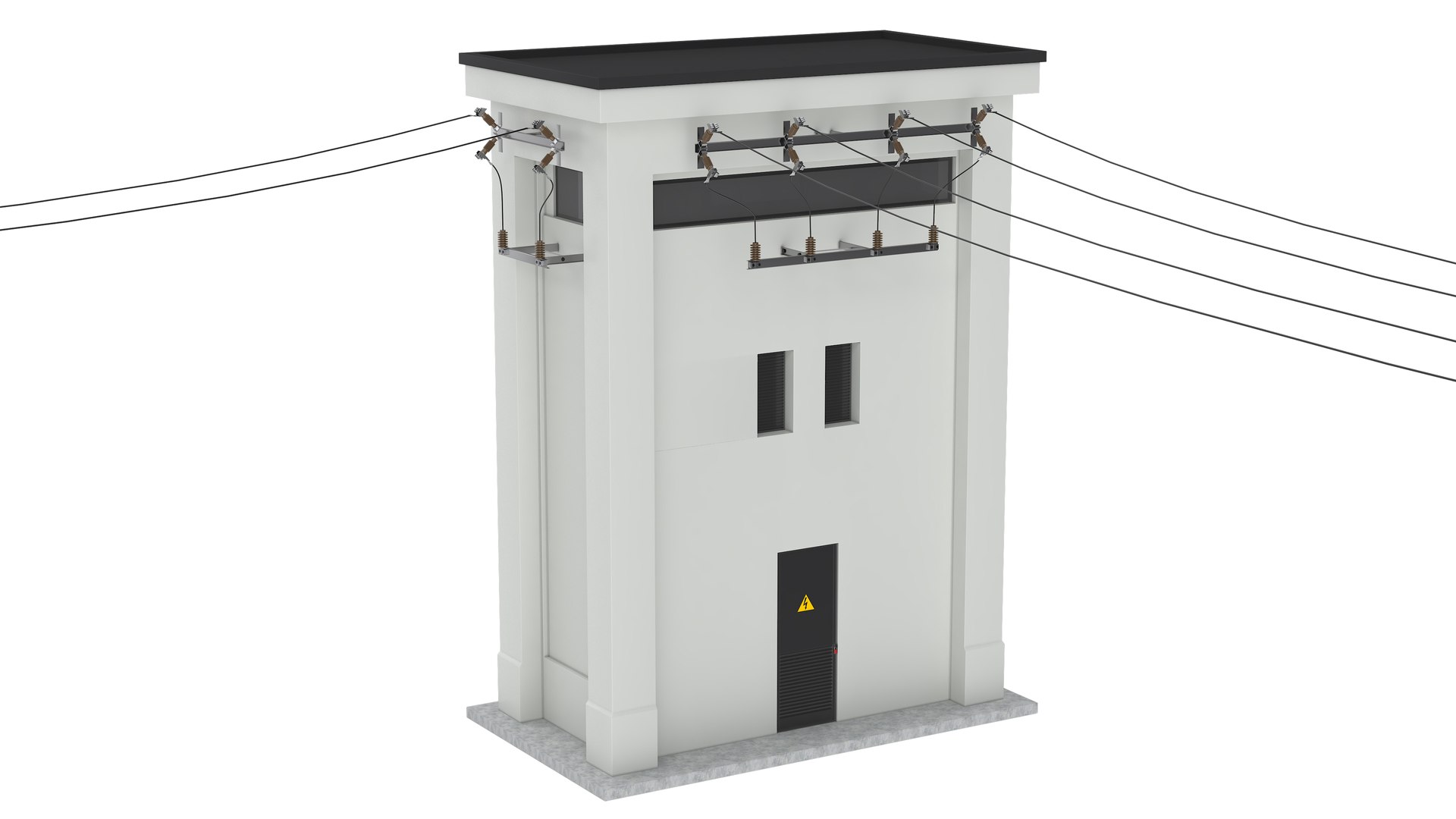 Concrete Transformer Station 3D Model - TurboSquid 2298413