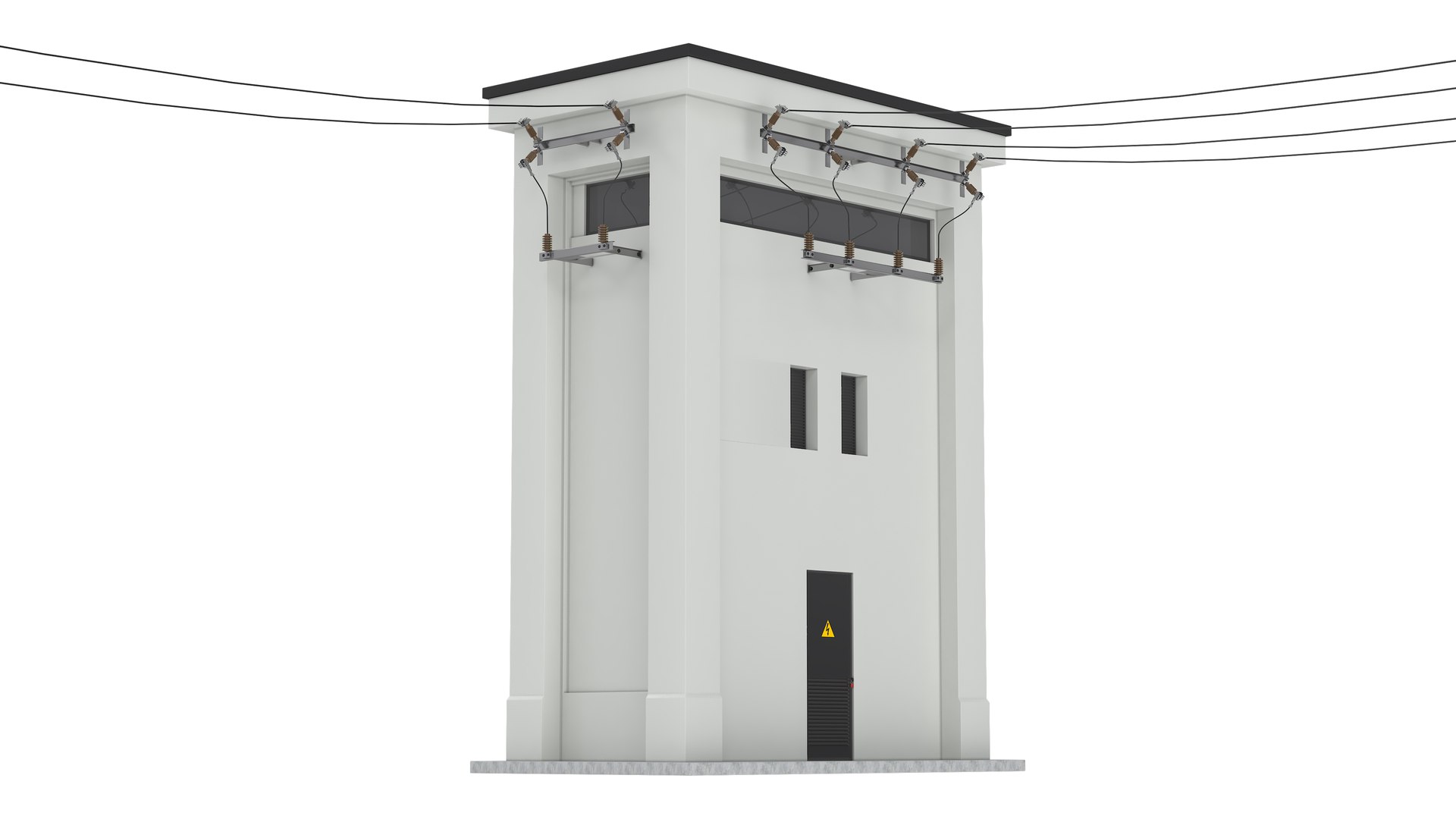 Concrete Transformer Station 3D Model - TurboSquid 2298413