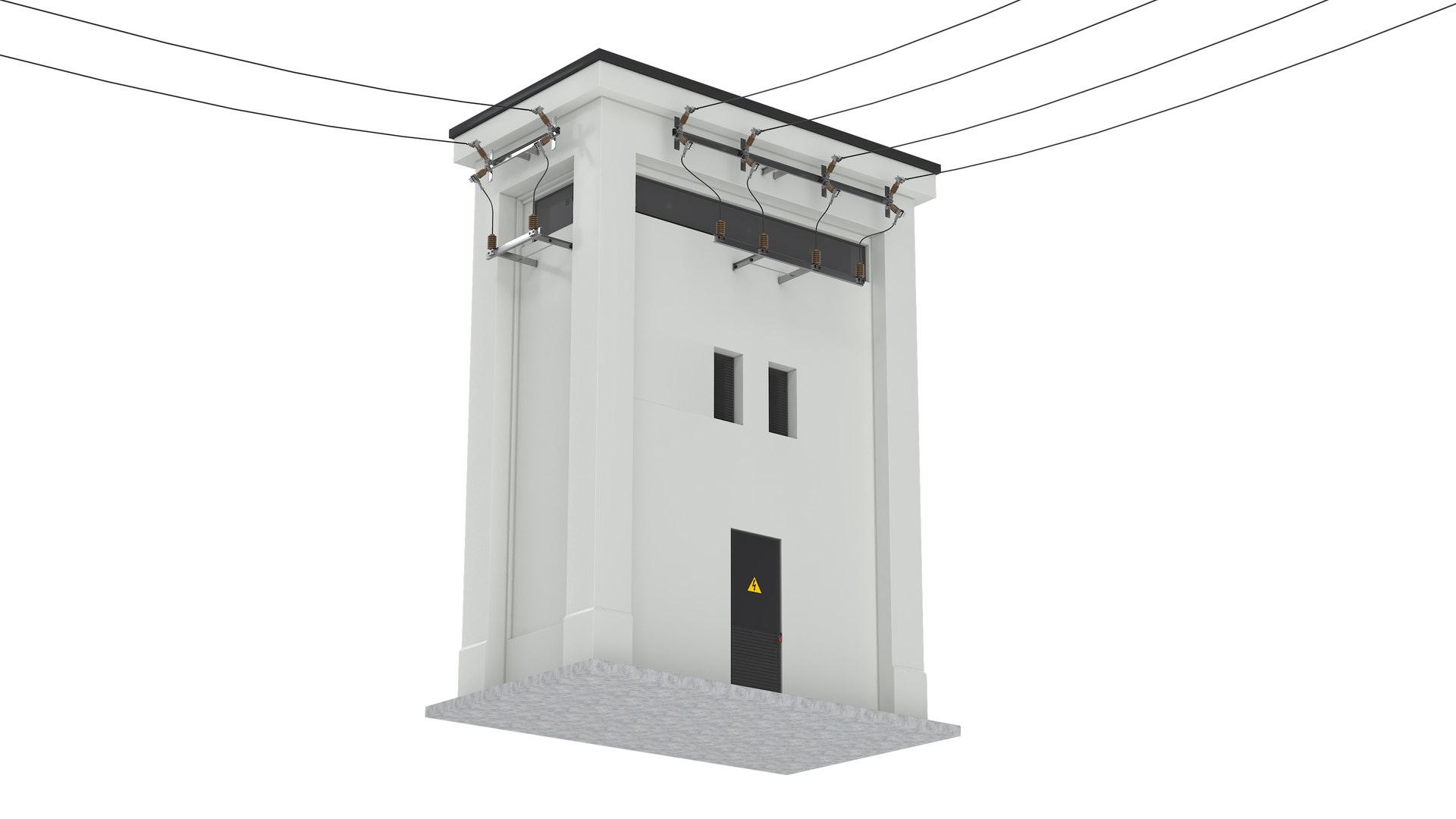 Concrete Transformer Station 3D Model - TurboSquid 2298413
