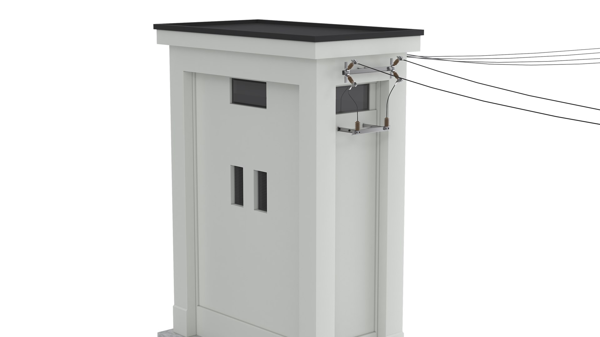 Concrete Transformer Station 3D Model - TurboSquid 2298413