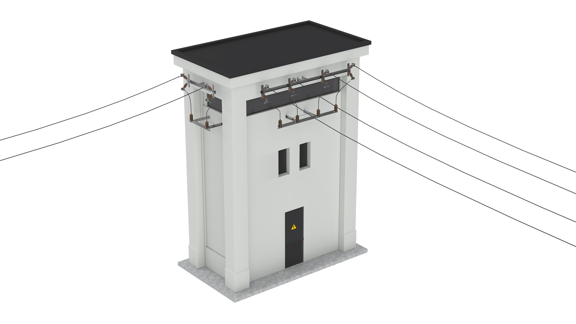 Concrete Transformer Station 3D Model - TurboSquid 2298413