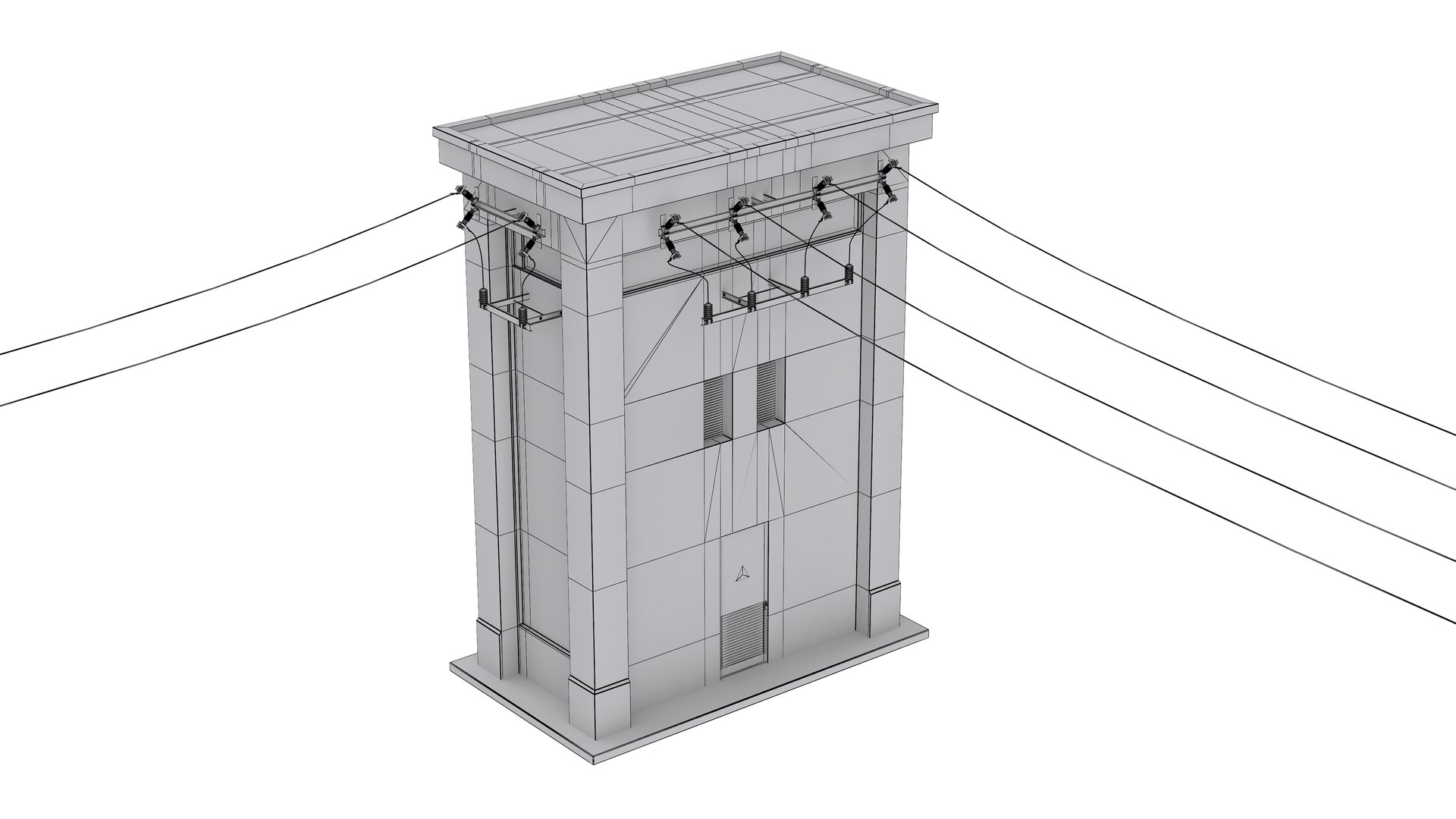 Concrete Transformer Station 3D Model - TurboSquid 2298413