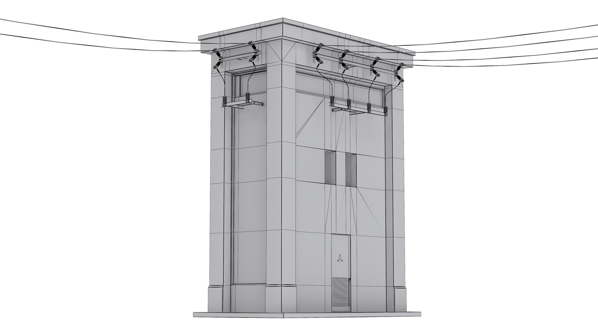 Concrete Transformer Station 3D Model - TurboSquid 2298413