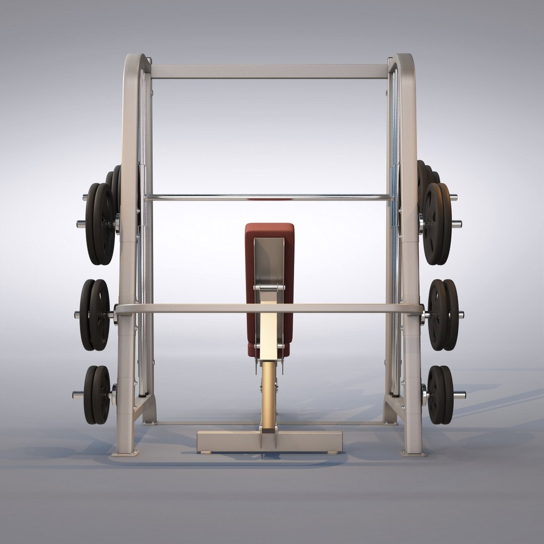 3d Model Bench Press Machine