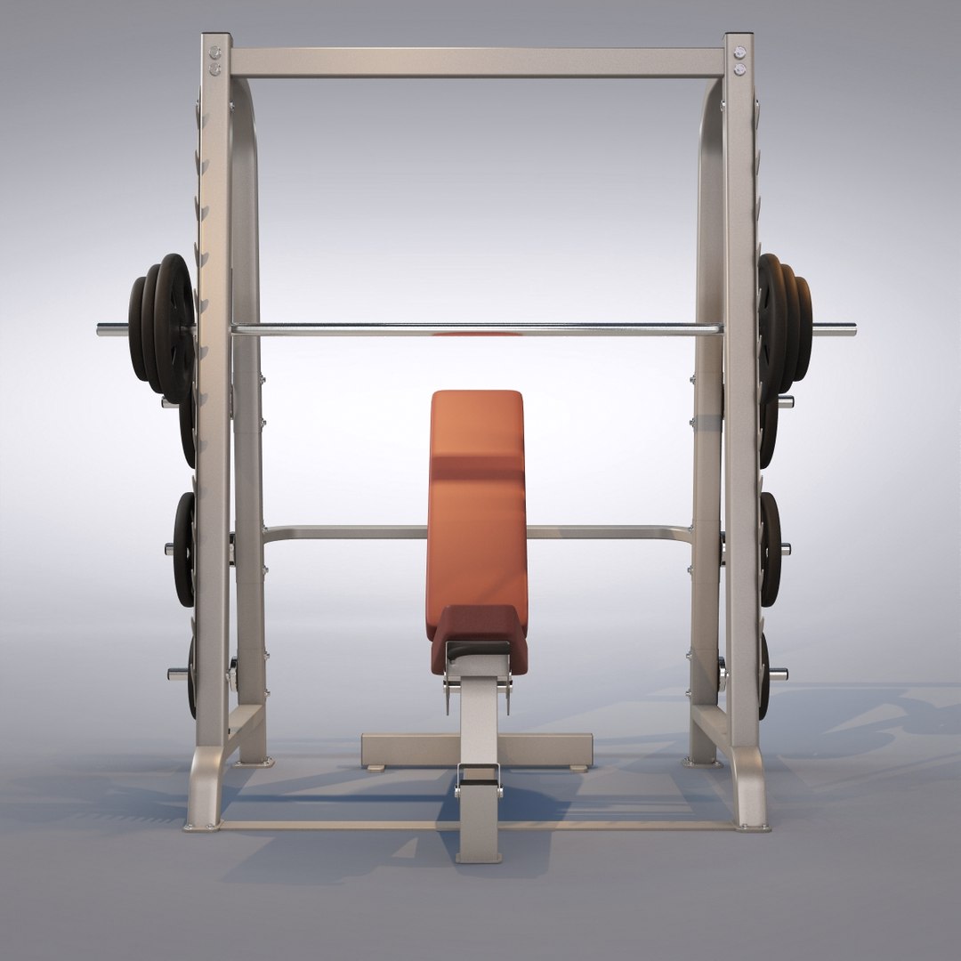 3d Model Bench Press Machine
