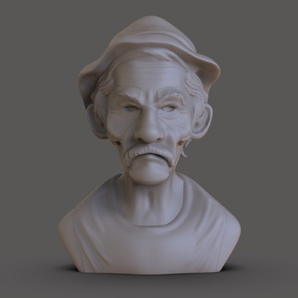 modèle 3D de Buste de Don Ramon - TurboSquid 2267228