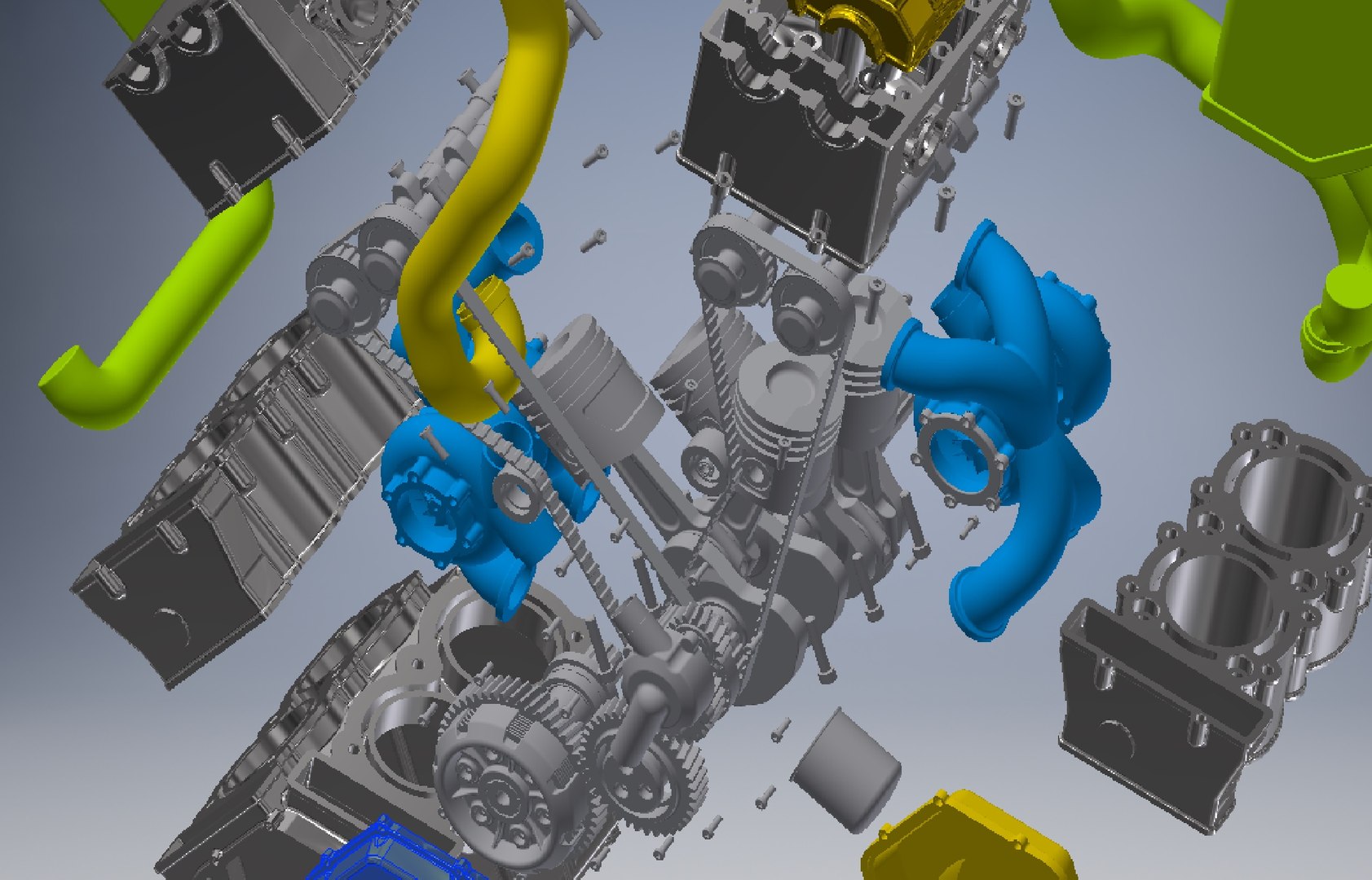 V4 Engine Motors 3D Mode 3D Model - TurboSquid 2007935