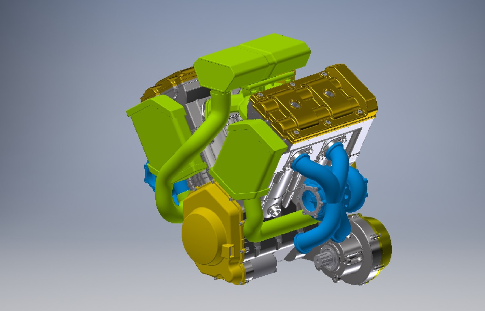 V4 Engine Motors 3D Mode 3D Model - TurboSquid 2007935