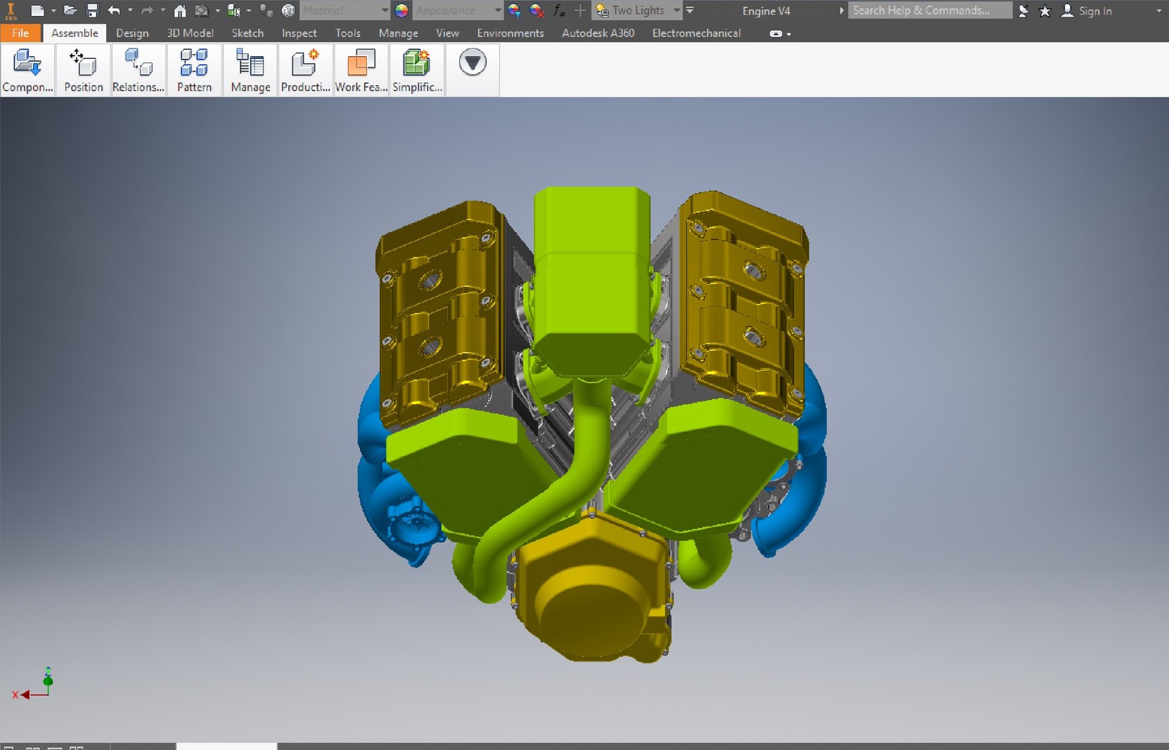 V4 Engine Motors 3D Mode 3D Model - TurboSquid 2007935
