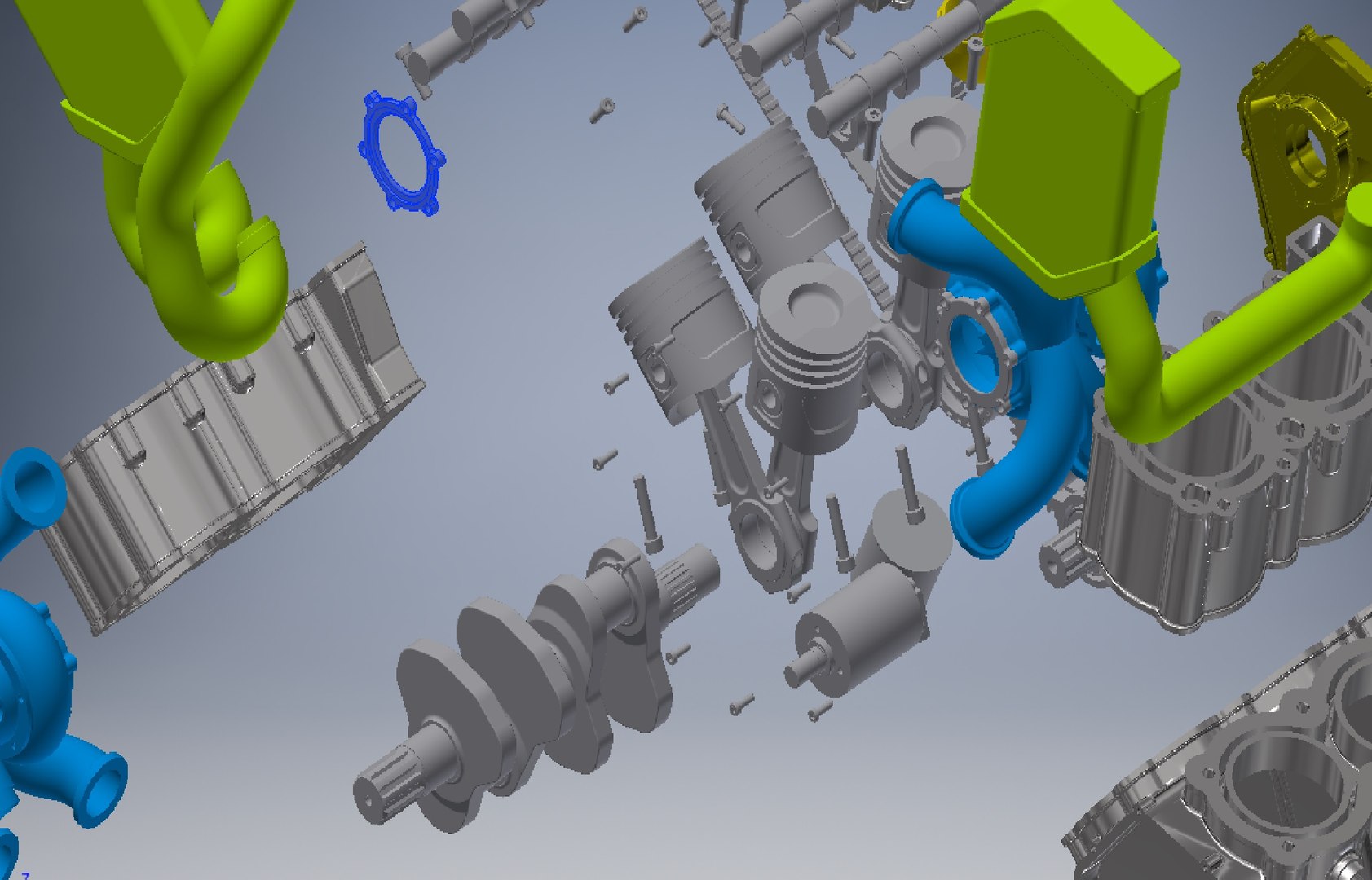 V4 Engine Motors 3D Mode 3D Model - TurboSquid 2007935