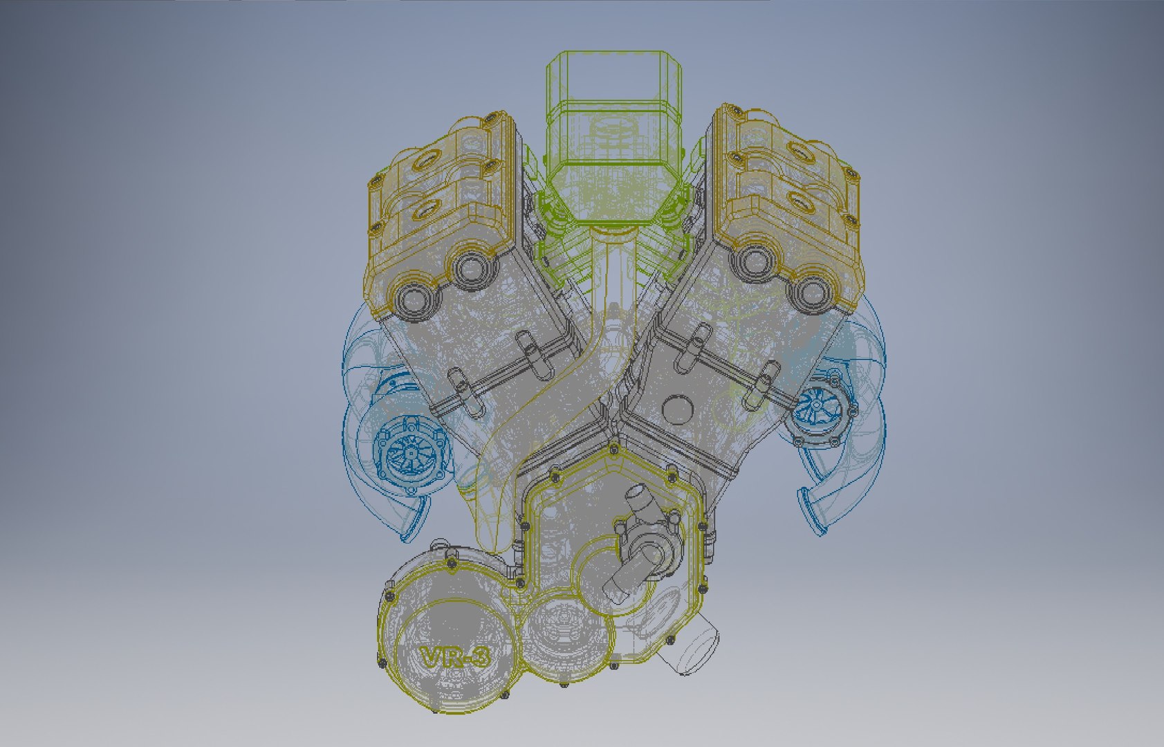 V4 Engine Motors 3D Mode 3D Model - TurboSquid 2007935