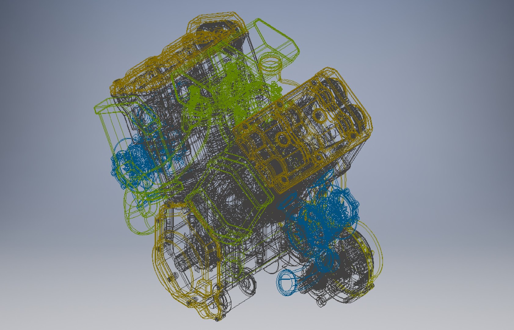 V4 Engine Motors 3D Mode 3D Model - TurboSquid 2007935