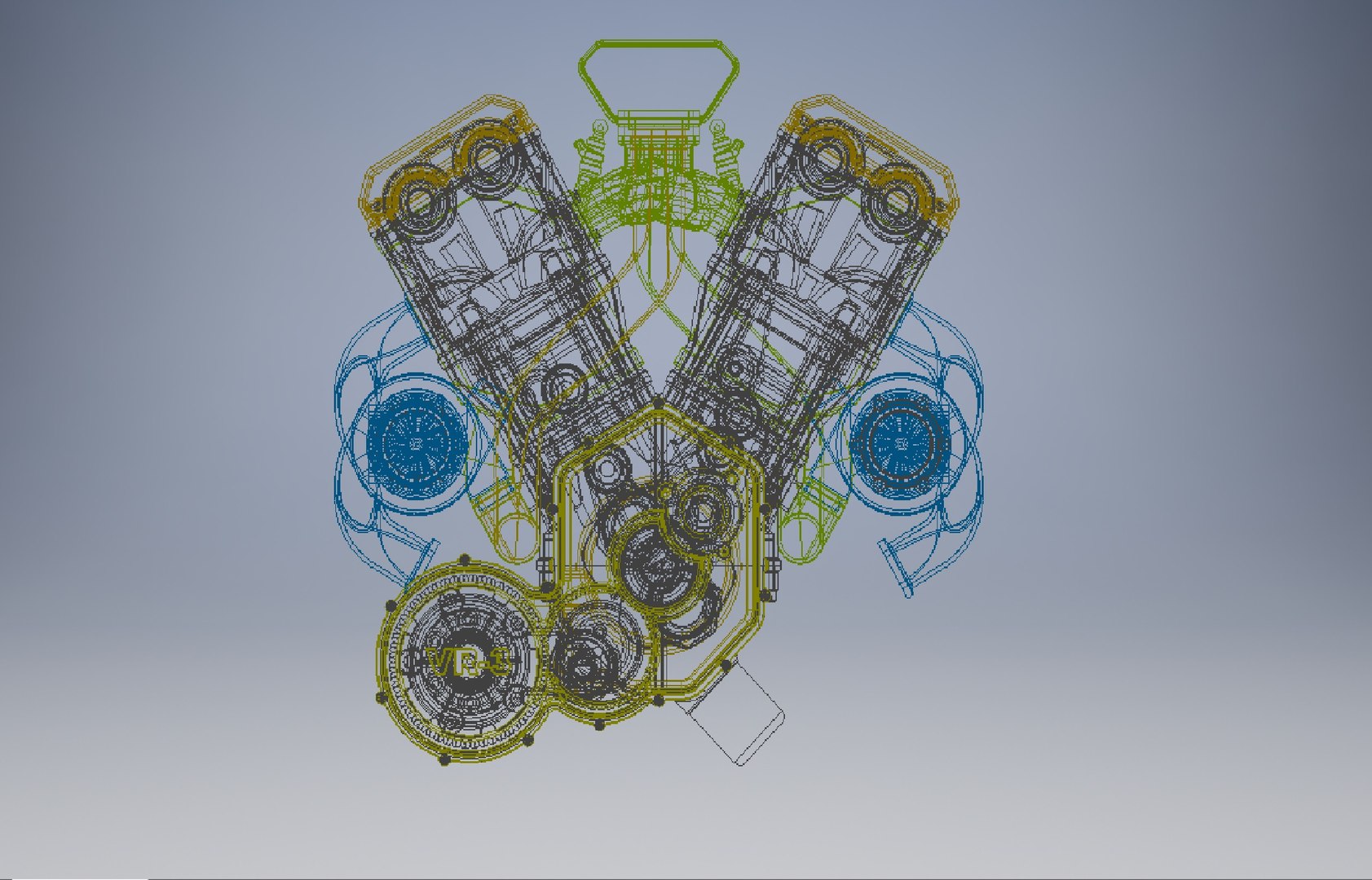 V4 Engine Motors 3D Mode 3D Model - TurboSquid 2007935