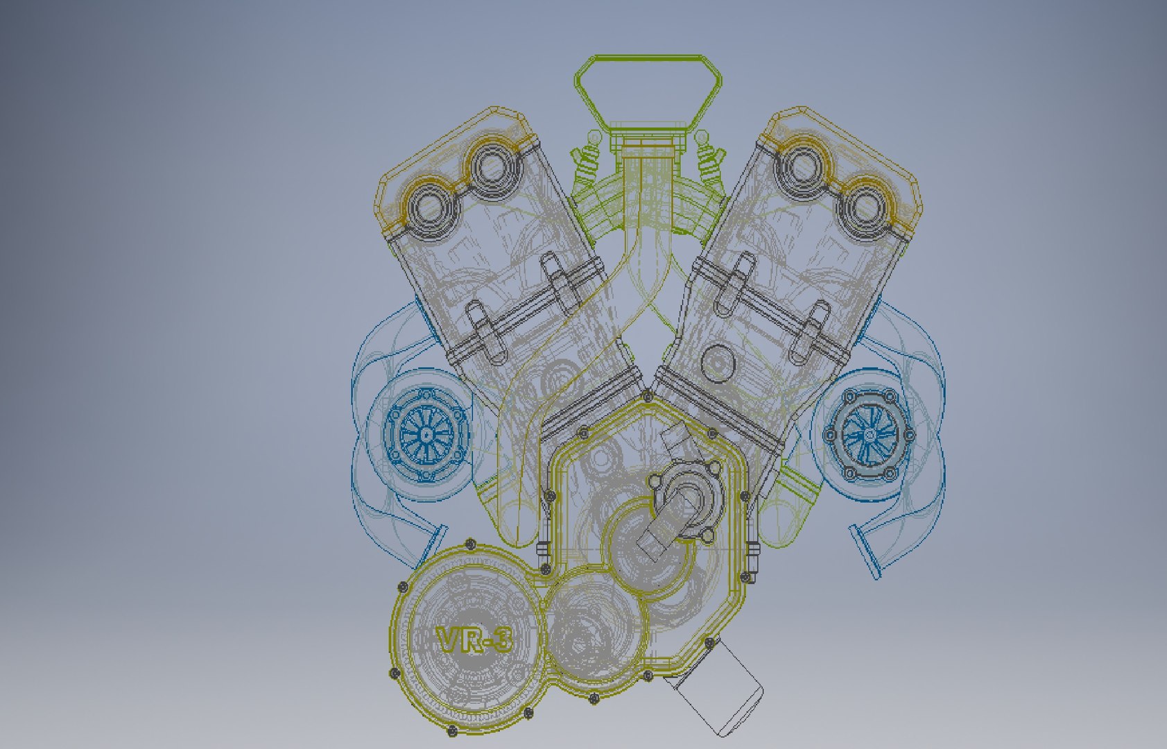 V4 Engine Motors 3D Mode 3D Model - TurboSquid 2007935