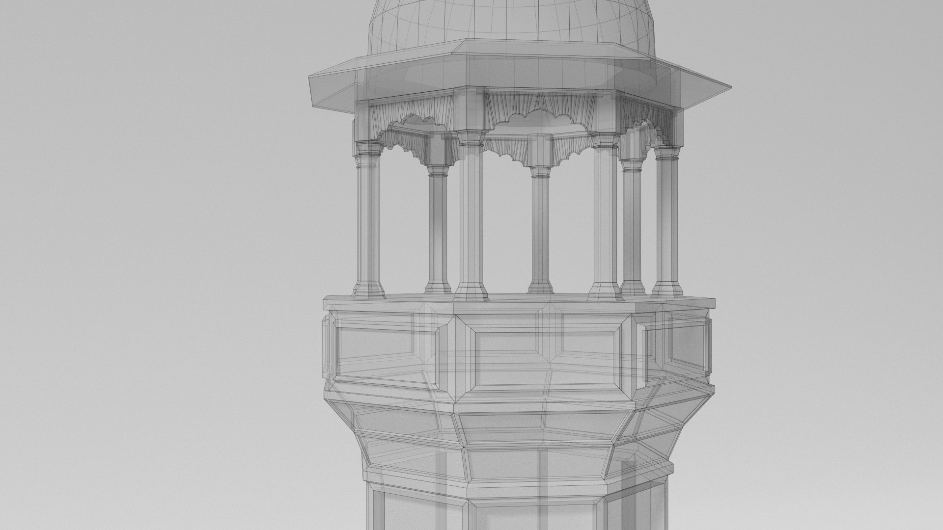 Minaret 3d Model