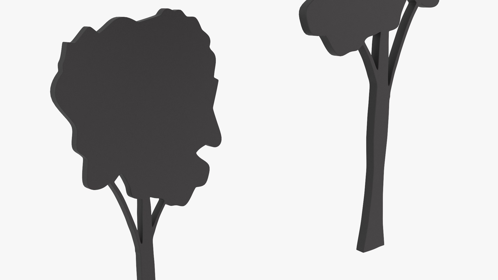 High Tree Silhouette 3D Model - TurboSquid 2225233