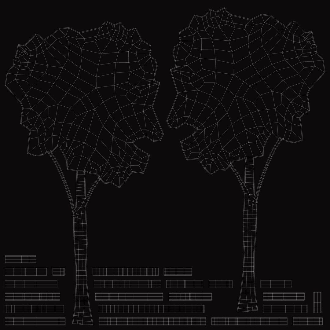 High Tree Silhouette 3D Model - TurboSquid 2225233