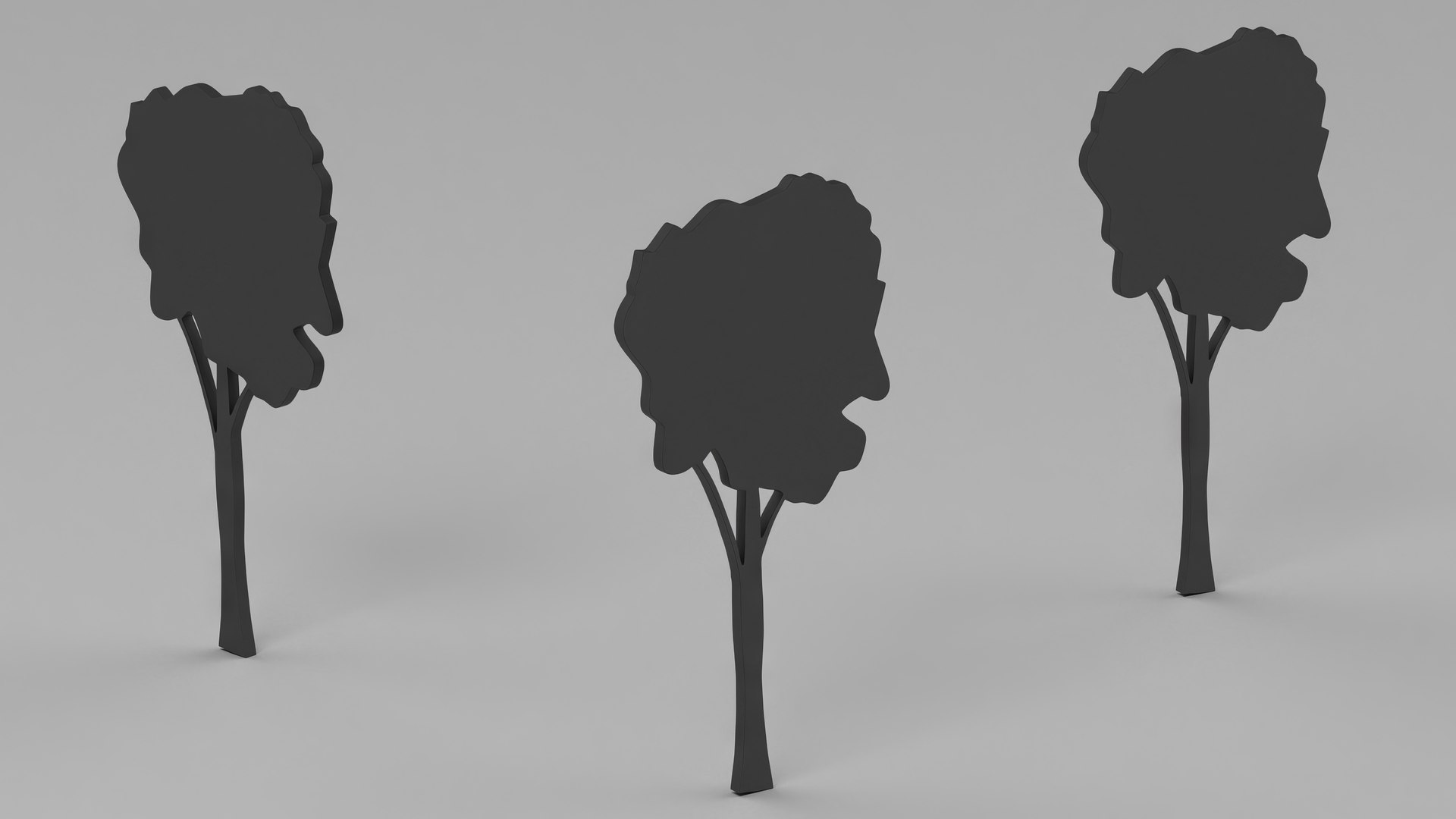 High Tree Silhouette 3D Model - TurboSquid 2225233