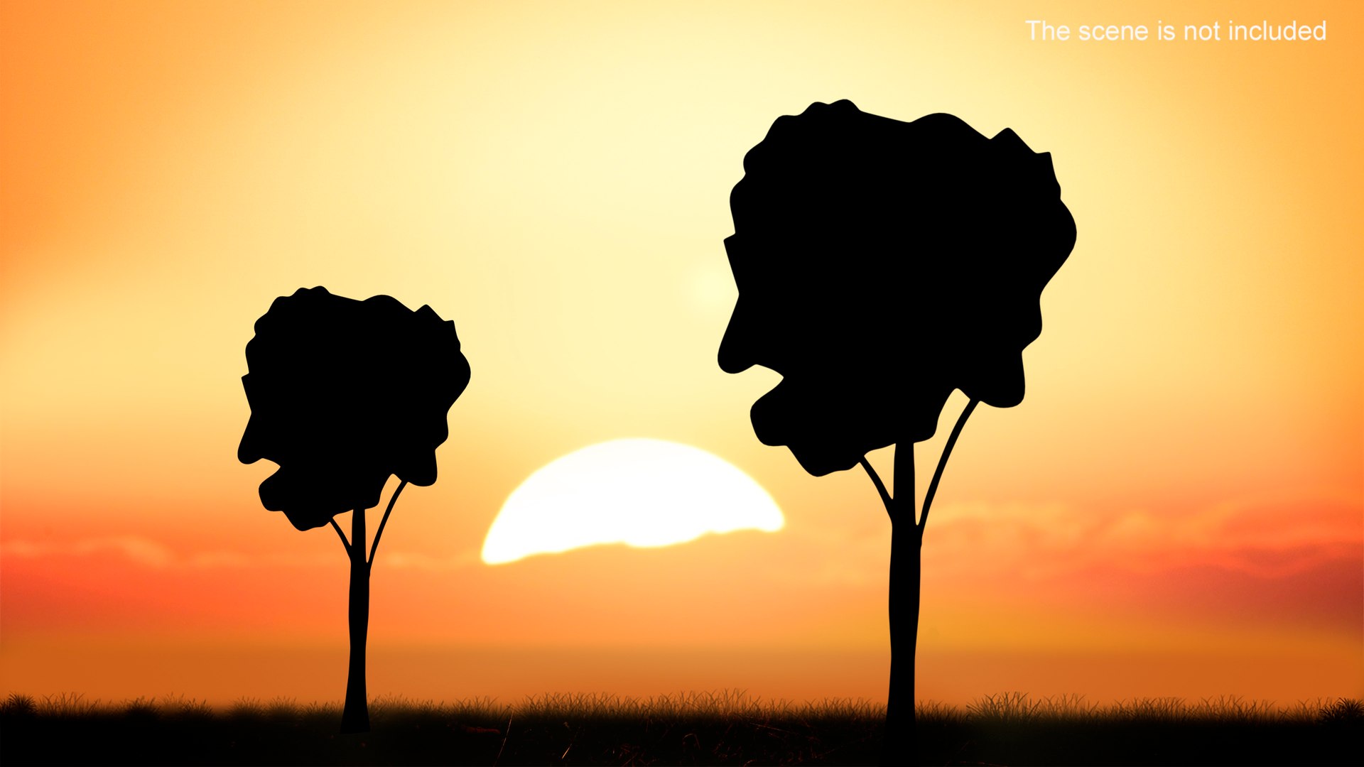 High Tree Silhouette 3D Model - TurboSquid 2225233