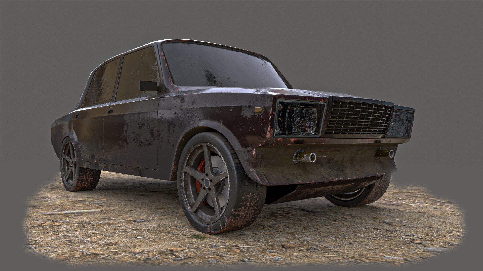 VAZ 2107 3D Model - TurboSquid 2081263