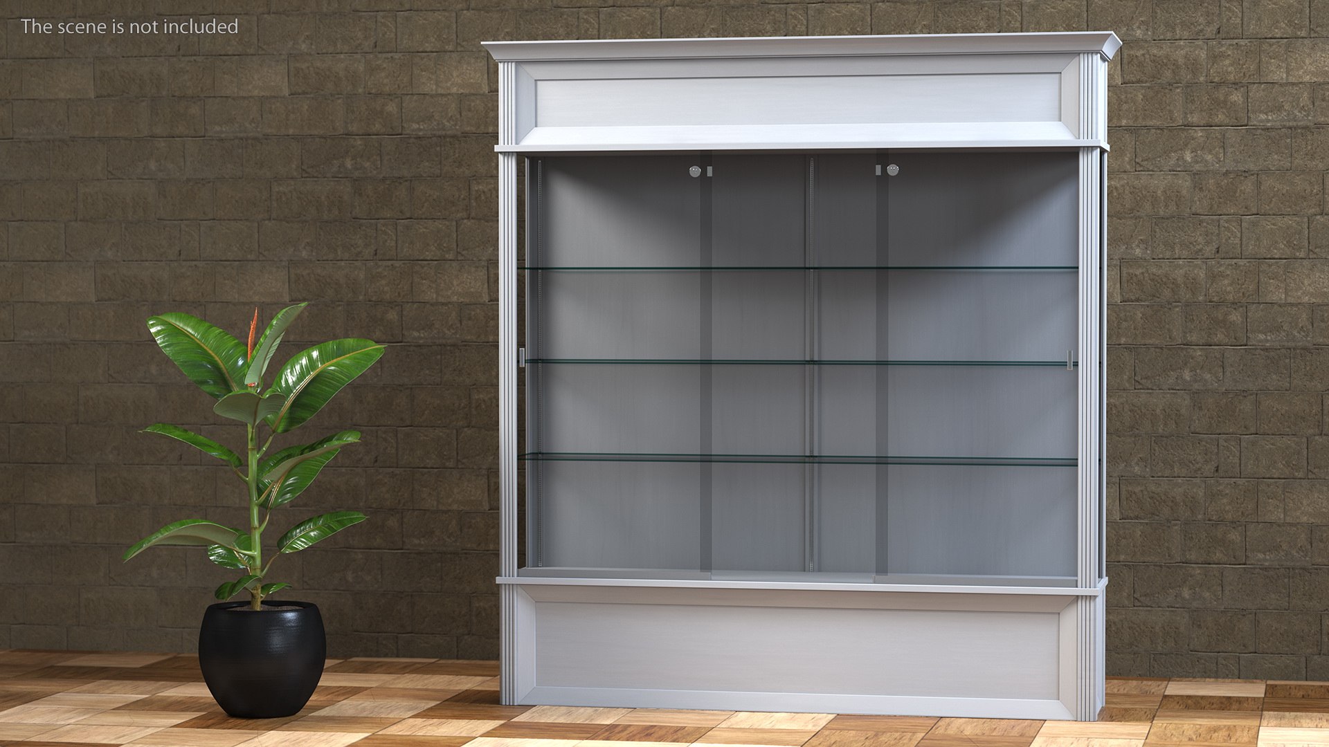 Trophy Display Case White 3D - TurboSquid 1855942