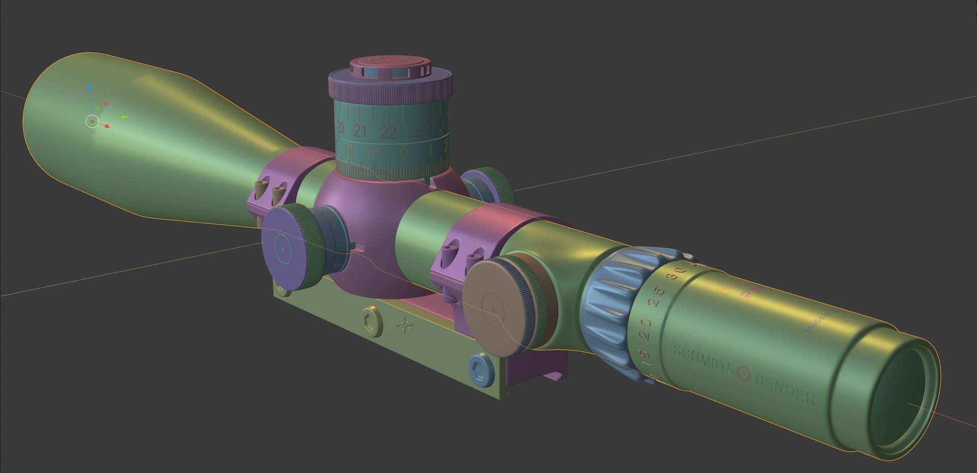Rifle Scope 3D - TurboSquid 1566988