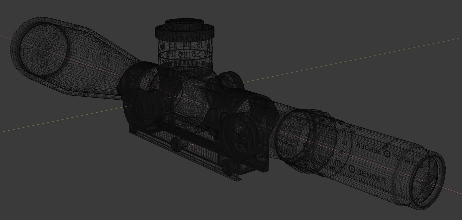 Rifle Scope 3D - TurboSquid 1566988