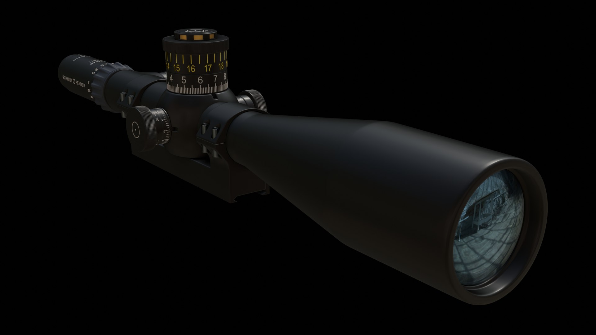 Rifle Scope 3D - TurboSquid 1566988