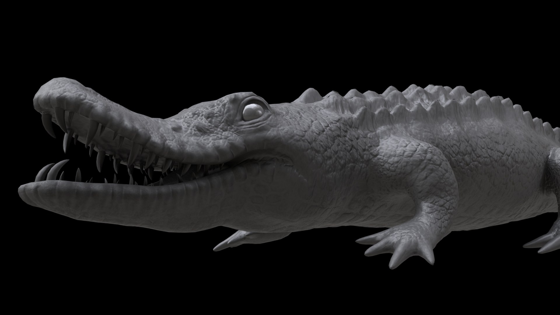 3D Crocodile 3D Model - TurboSquid 2064135
